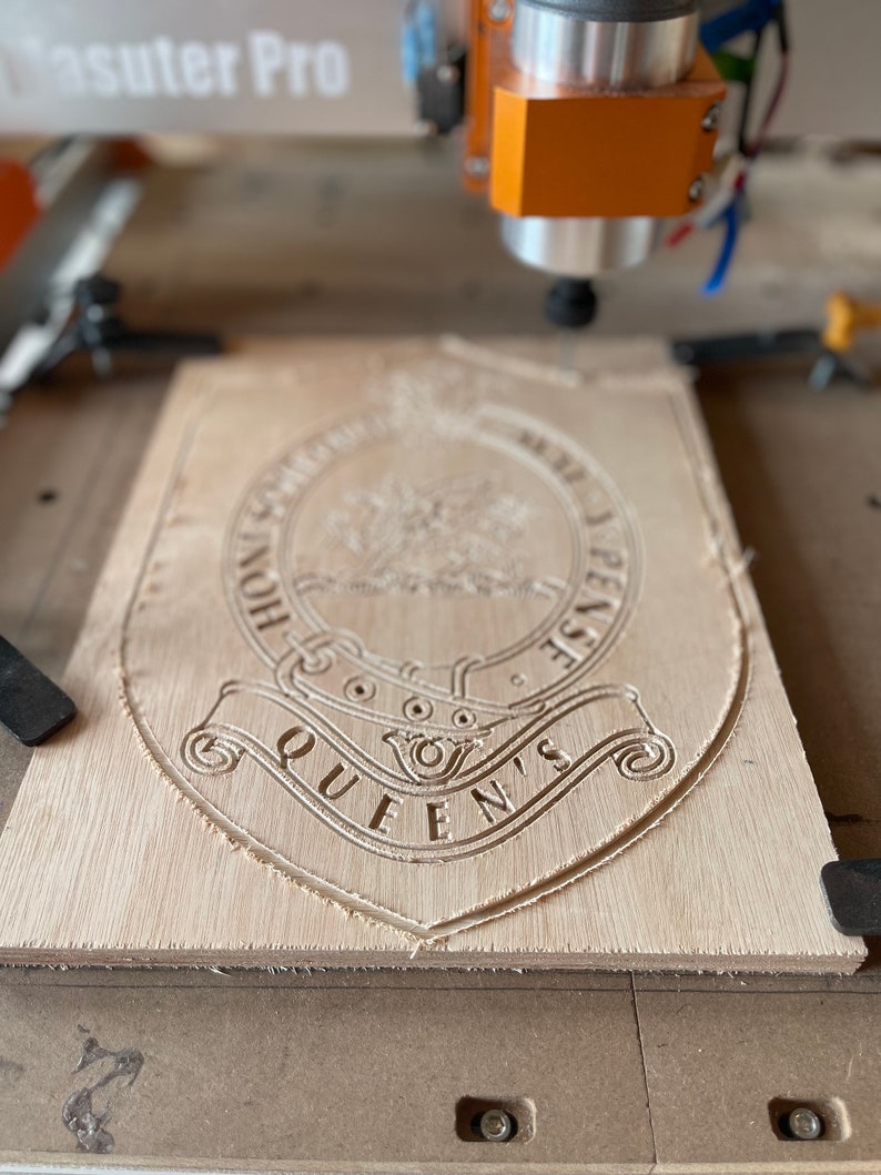 Cnc Queens Reg Cap Badge SVG File - Etsy