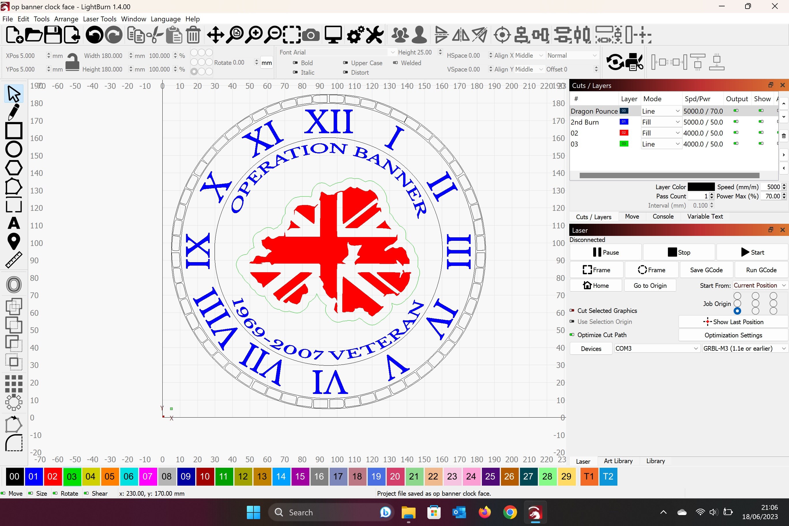 CNC / LASER Clock Face Download - Etsy