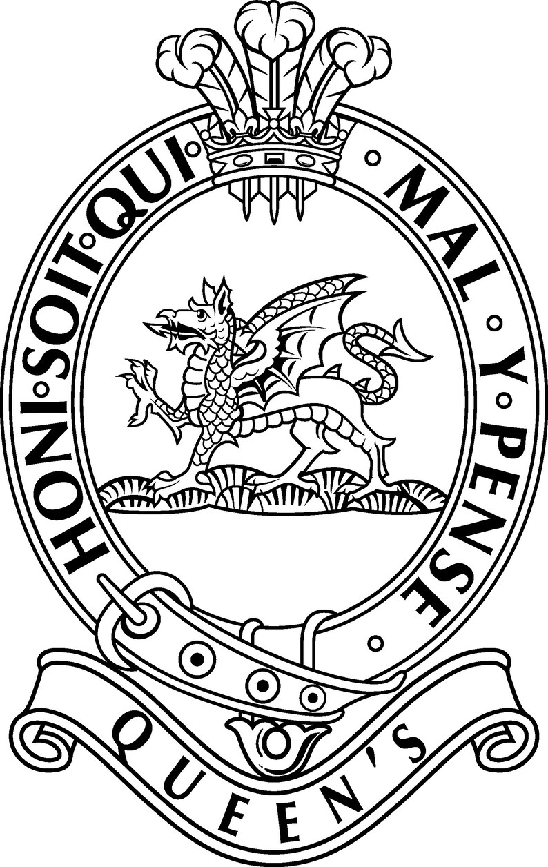 Cnc Queens Reg Cap Badge SVG File - Etsy UK