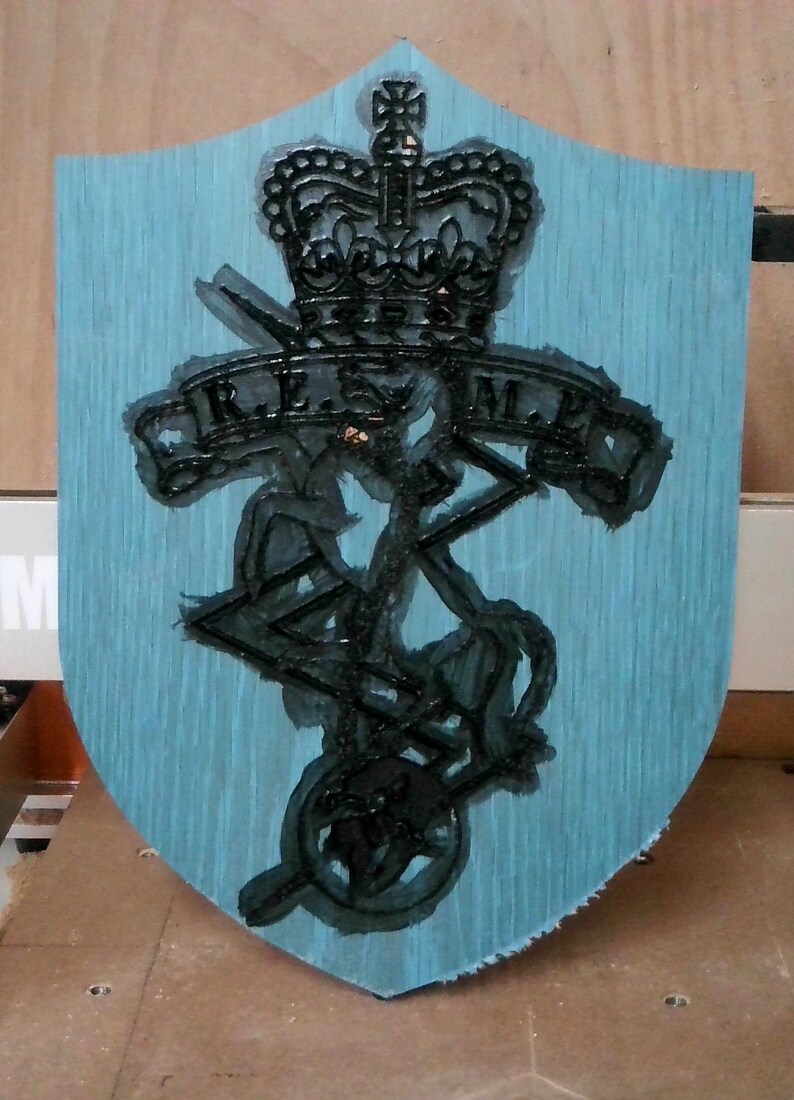 Cnc REME Reg Cap Badge SVG File - Etsy UK