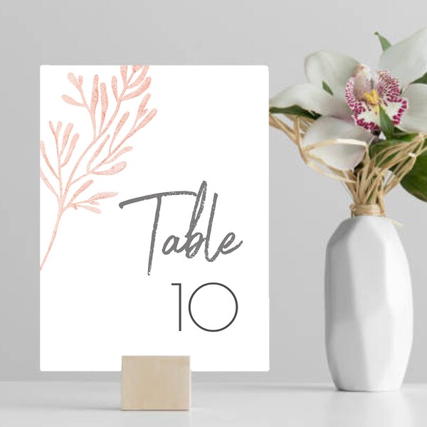 Coral Table Numbers - Etsy