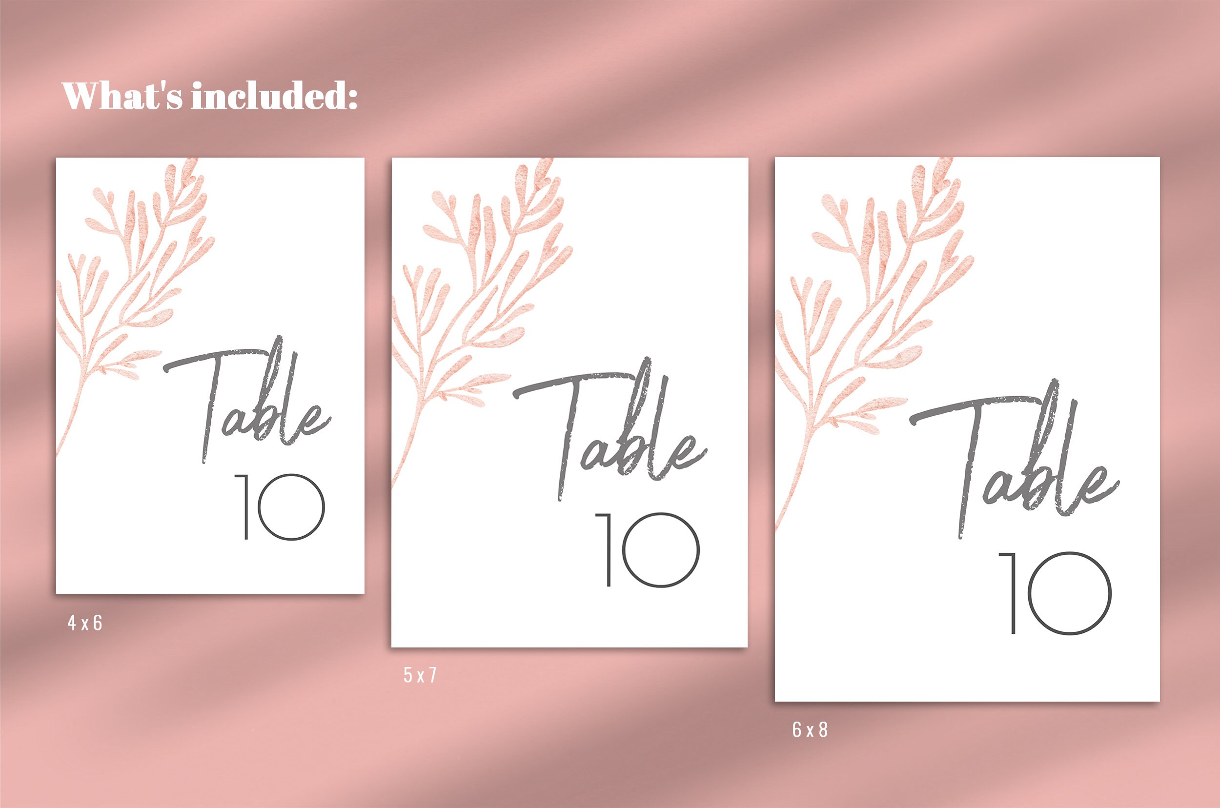 Modern Coastal Pink Watercolor Table Number • Destination Beach Wedding ...