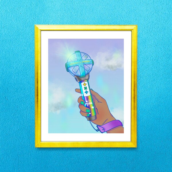 G I-dle Neverbong Art Print Light Stick Aesthetic K-pop Print Wall Art ...