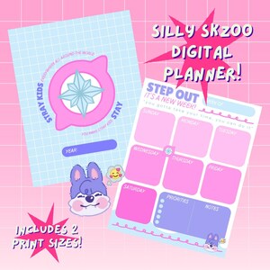 Silly Skzoos Digital Planner | Stray Kids SKZ Monthly Weekly Daily ...