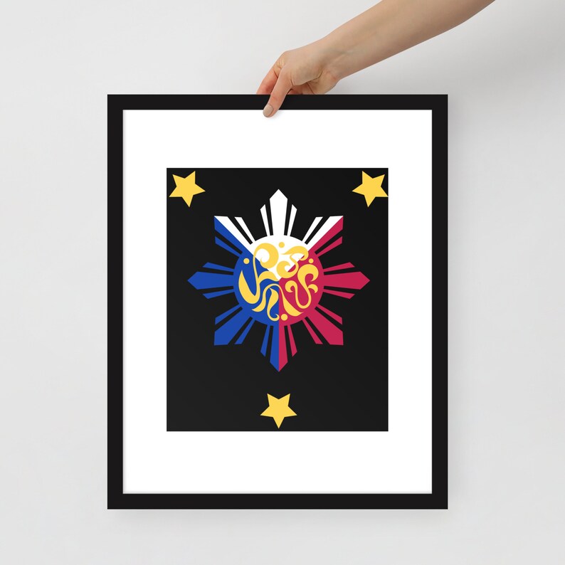 Filipino Poster With Baybayin Script "pilipino", Filipino Art, Home ...