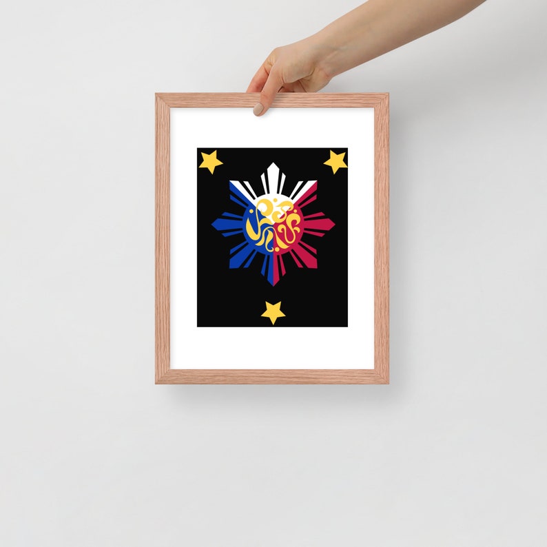 Filipino Poster With Baybayin Script "pilipino", Filipino Art, Home ...