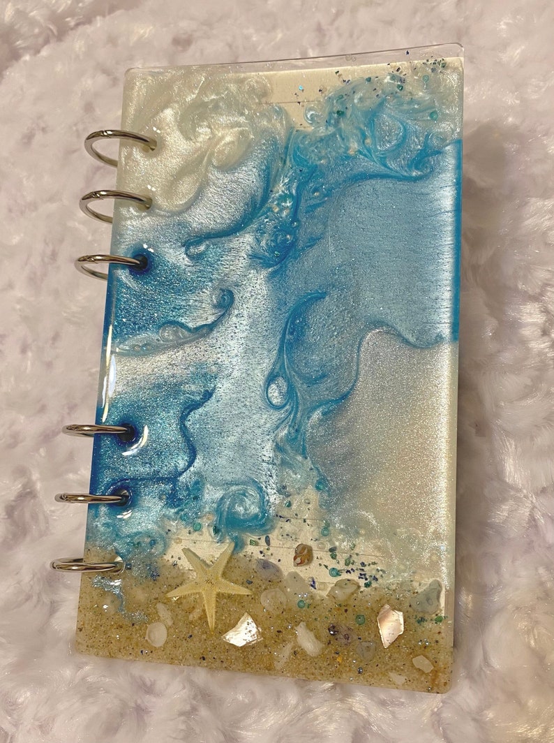 Beautiful Beach Theme Journal/resin Notebook/handmade Resin Diary/may ...