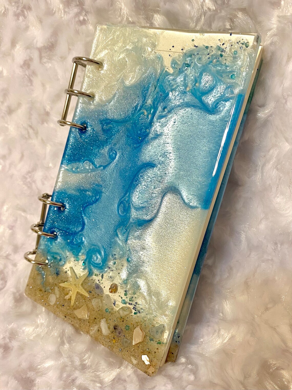 Beautiful Beach Theme Journal/resin Notebook/handmade Resin Diary/may ...