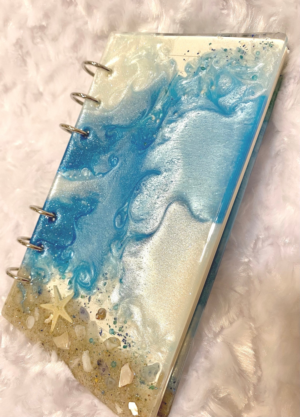 Beautiful Beach Theme Journal/resin Notebook/handmade Resin Diary/may ...