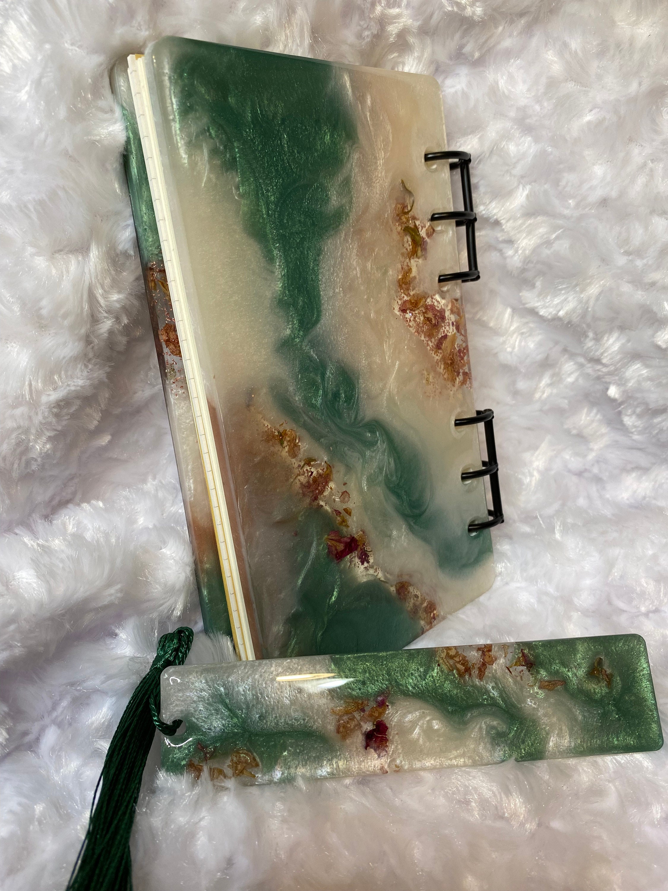 Garden Journal/resin Notebook/handmade Resin Journal/handmade Resin ...