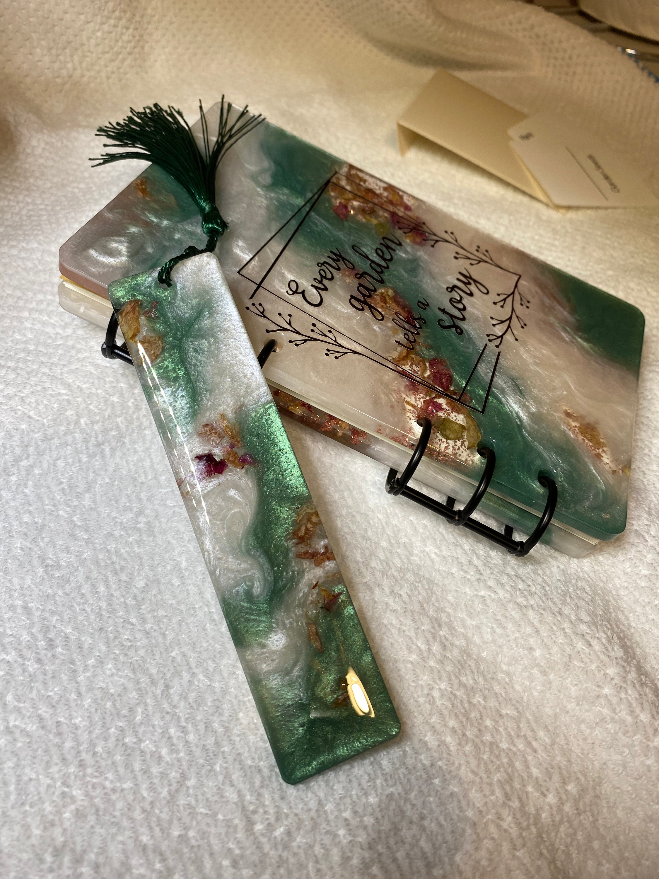 Garden Journal/resin Notebook/handmade Resin Journal/handmade Resin ...