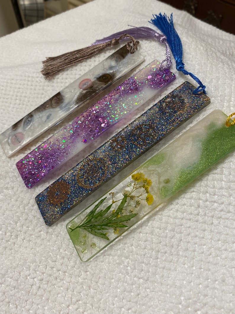 Bookmark Gift Set/resin Bookmarks for Friends or Co-workers/handmade ...
