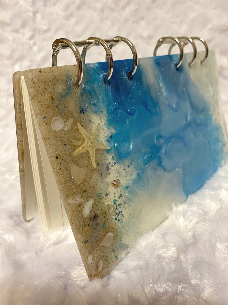 Beautiful Beach Theme Journal/resin Notebook/handmade Resin Diary/may ...