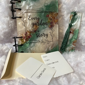 Garden Journal/resin Notebook/handmade Resin Journal/handmade Resin ...