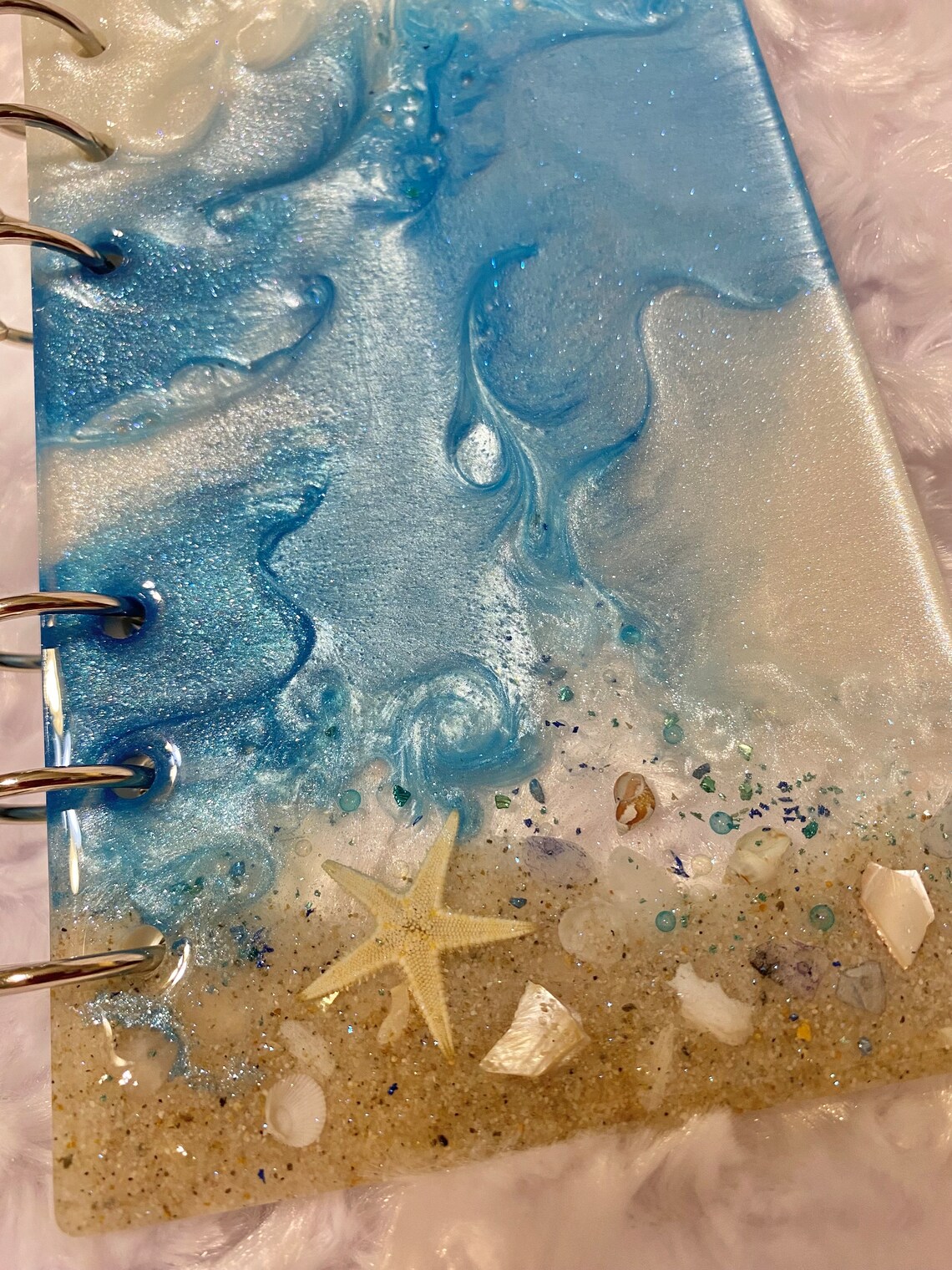 Beautiful Beach Theme Journal/resin Notebook/handmade Resin Diary/may ...