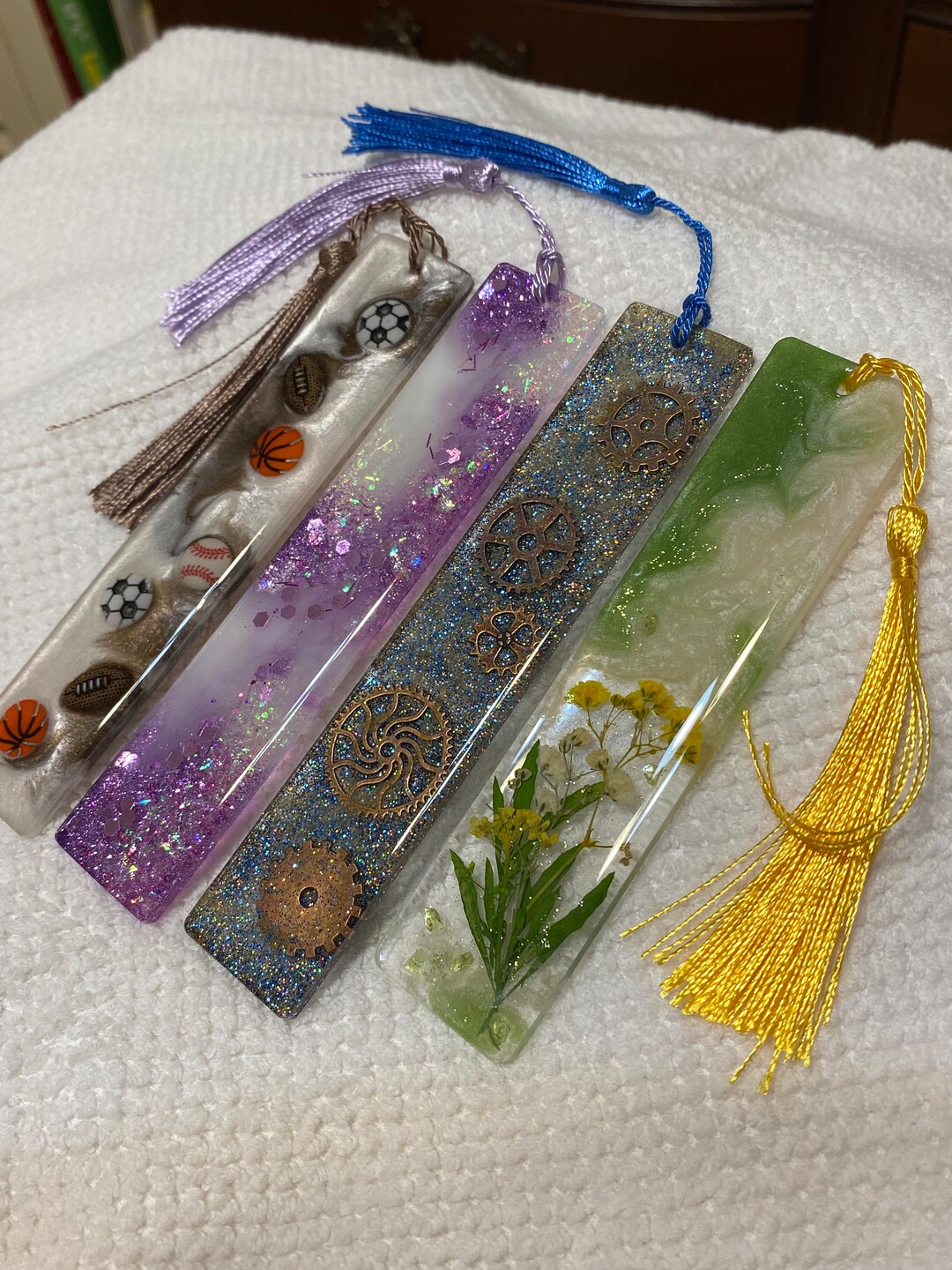 Bookmark Gift Set/resin Bookmarks for Friends or Co-workers/handmade ...
