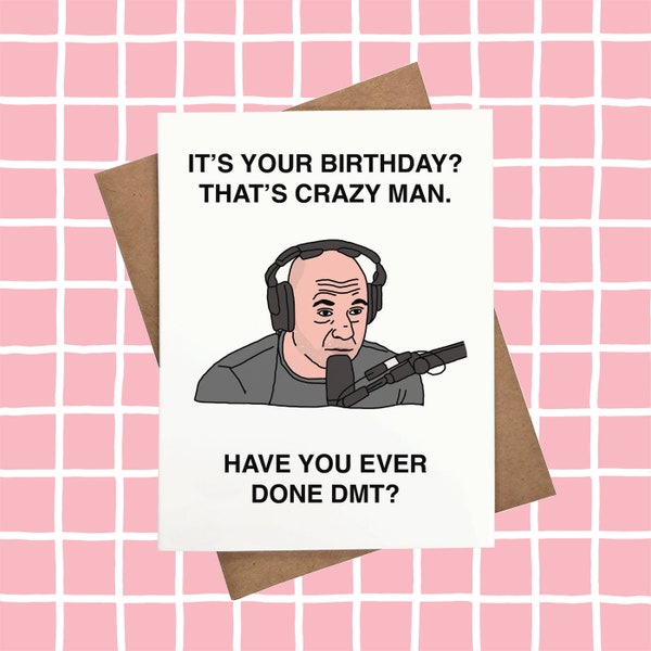 Joe Rogan Birthday Card - Etsy Canada