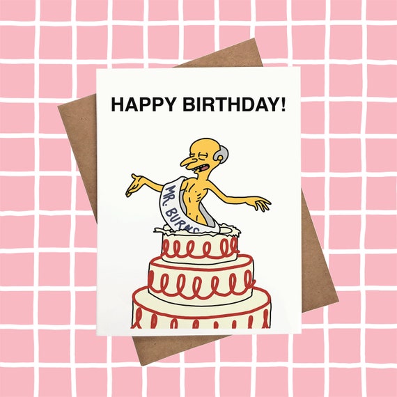 Happy Birthday Simpsons Card