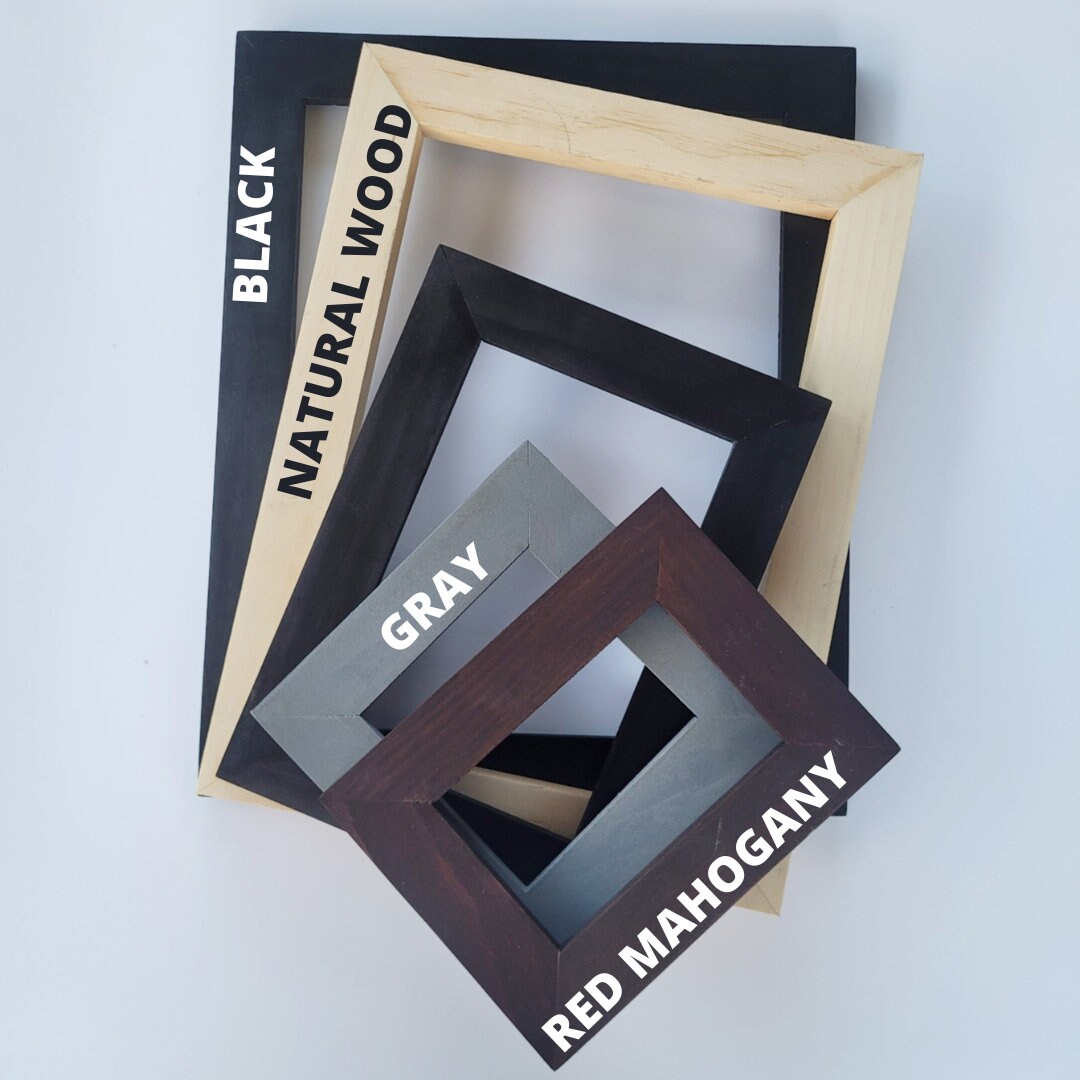 Handmade Solid Wood Picture Frame: Custom 6x9 Photo Frames - Etsy Canada