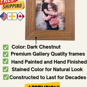 Custom Size Hand Made Picture Frame, Complete Photo Frame, Ready to ...