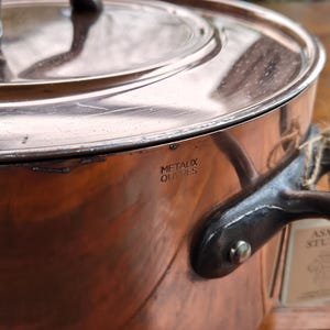 Vintage French Copper Cookware. Copper Pot With Lid. French Cooking Pot ...