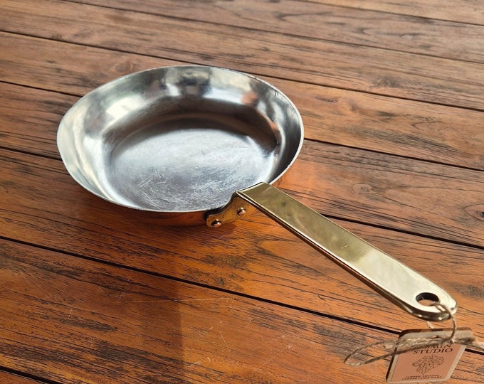 Vintage French Copper Cookware. Copper Pan With Brass Handle ...