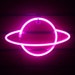 Planet LED Neon Light Sign Bedroom Decor Neon Sign Night - Etsy