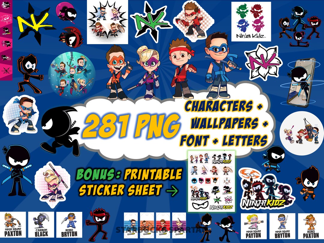 Ninja Youtube TV PNG Clipart Bryton Ashton Paxton Payton Decal Stickers ...