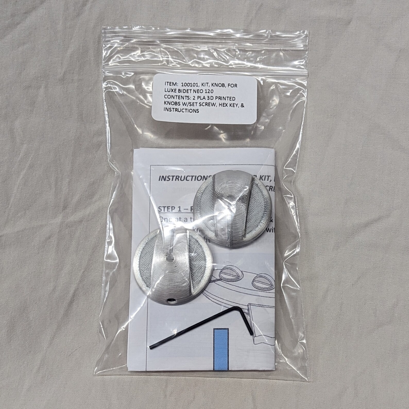 Bidet Knob Replacement/upgrade Kit for Luxe Neo 120 & Neo 185 (some 185 ...