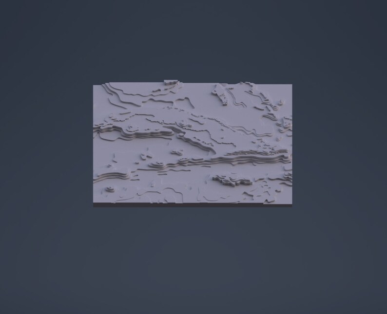 Cuba 3D Printed Map Custom Maps - Etsy