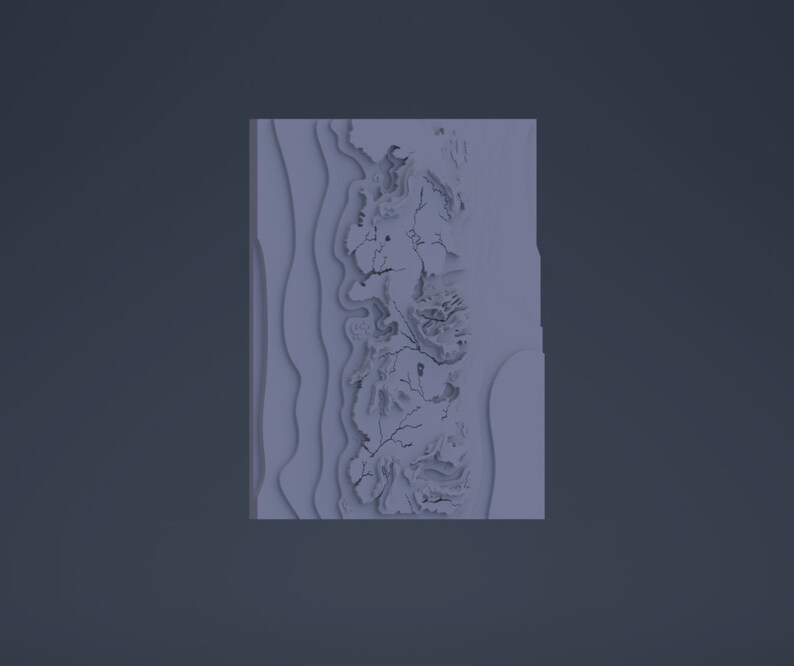 Westeros Game of Thrones 3D Printed Map - Etsy