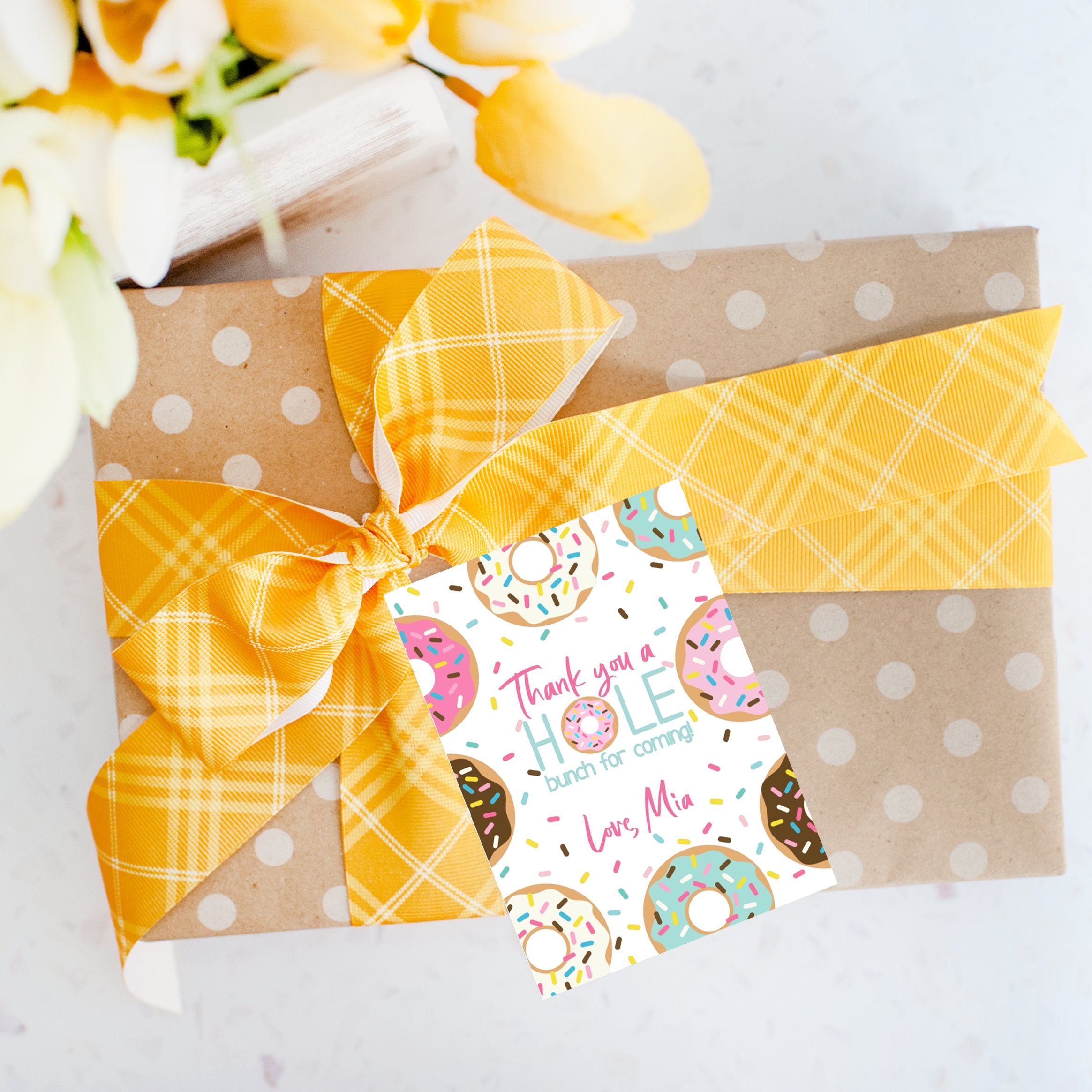 Donut Sprinkles Thank You Tags - Digital Birthday Supplies - Donuts ...