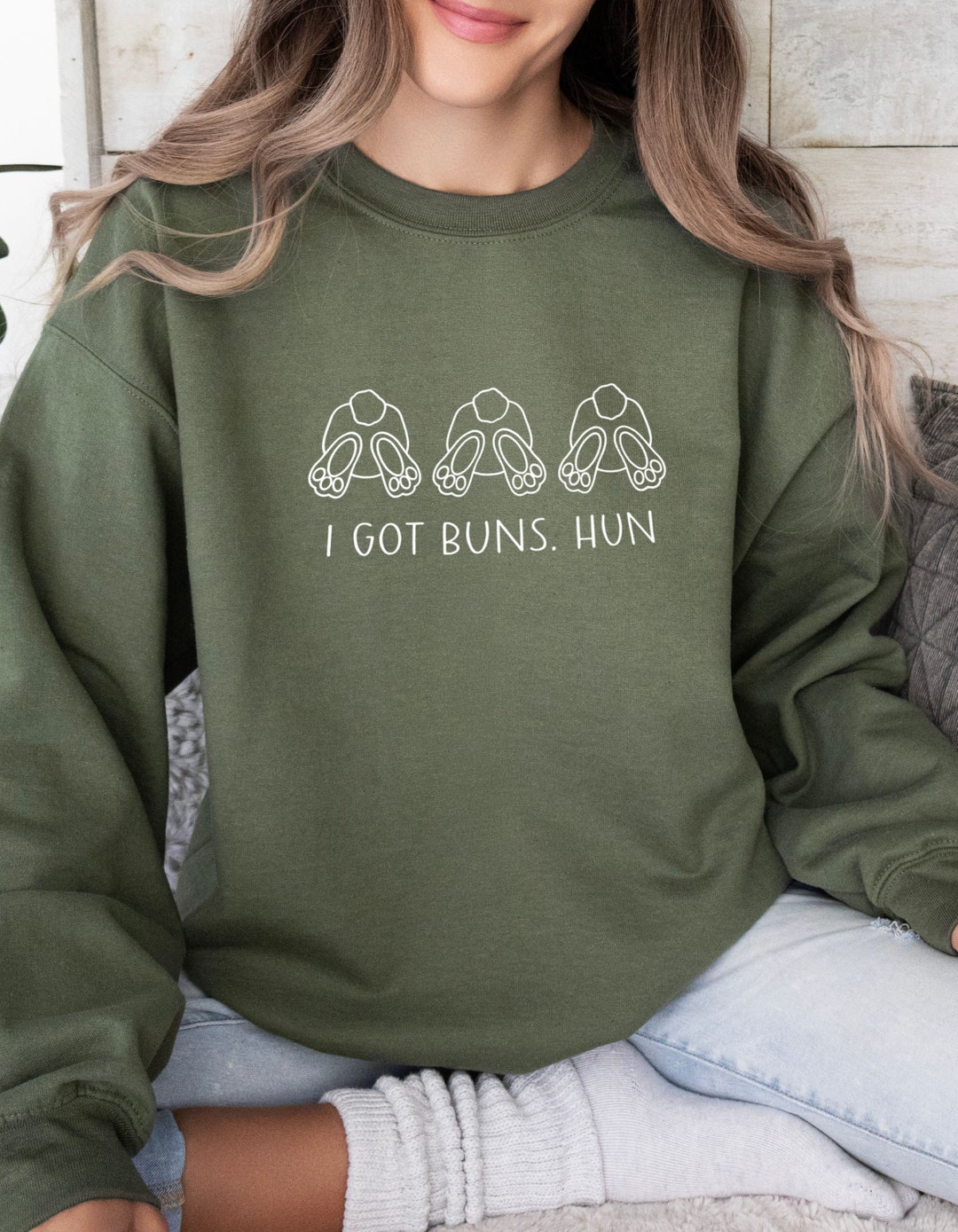 Cute Bunny Shirt Bunny Gift for Women I Got Buns Hun Shirt Gift for ...