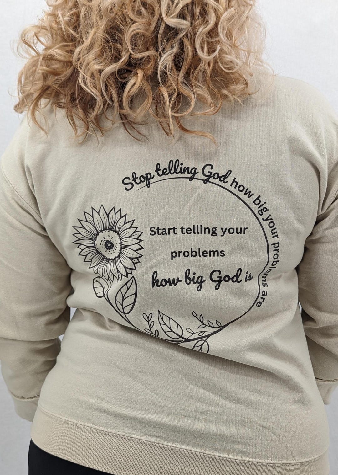 How Big is Your God Crew Neck Gift for Friend Recovery Gift ...