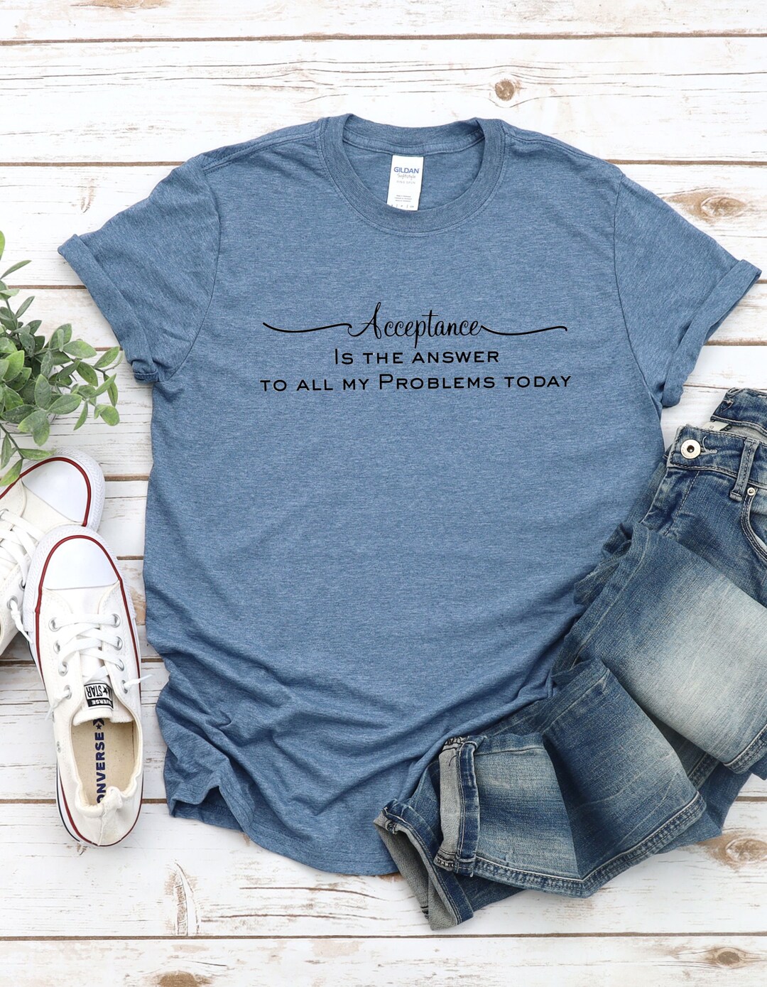 Acceptance is the Answer to All My Problems Shirt AA Gift for Sponsor ...