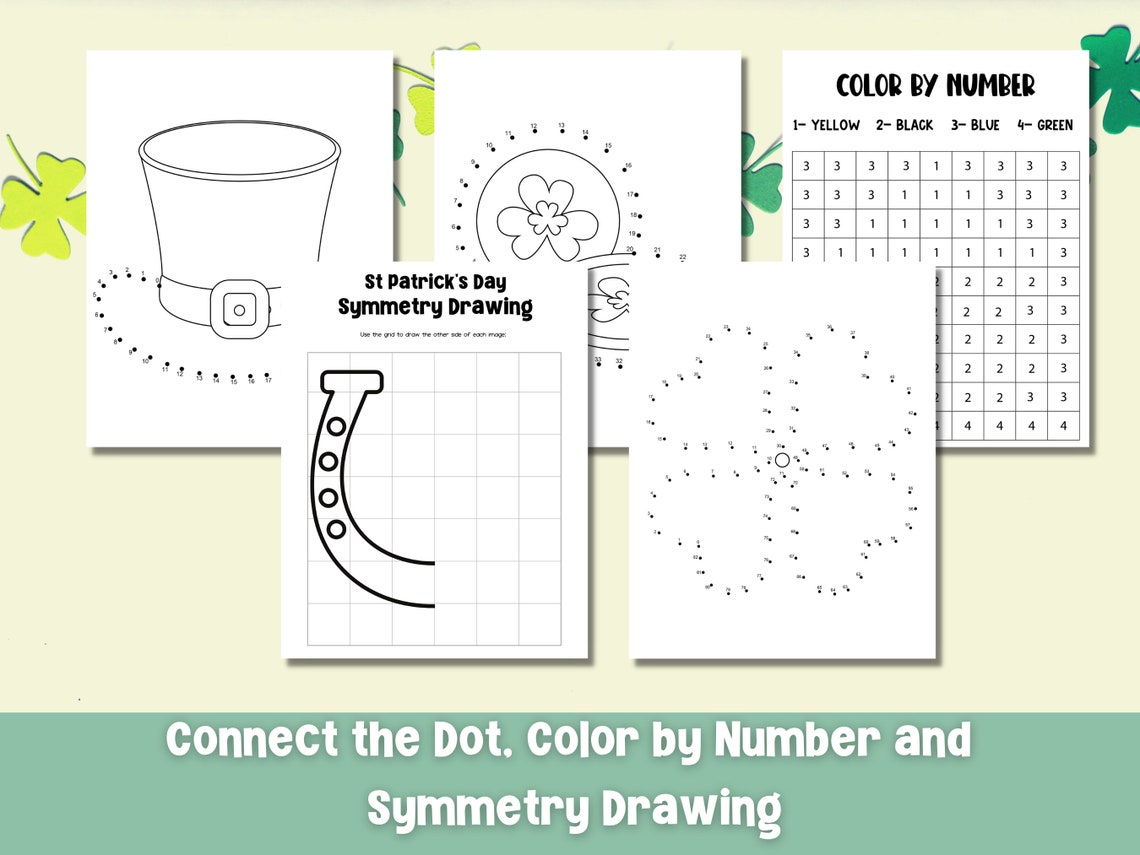 St. Patrick's Day Activity, Coloring Activity, St. Patrick's Day ...