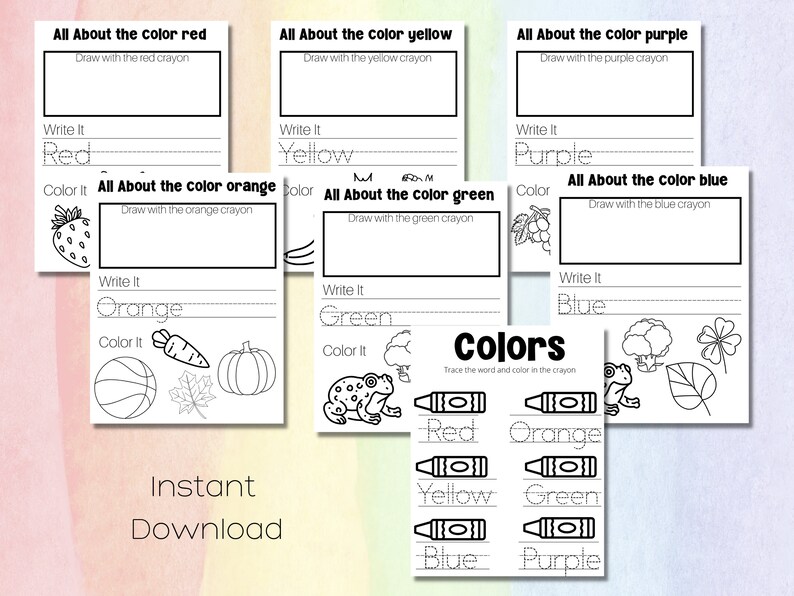 All About Colors, Coloring Pages, Coloring, Colors, Printable ...