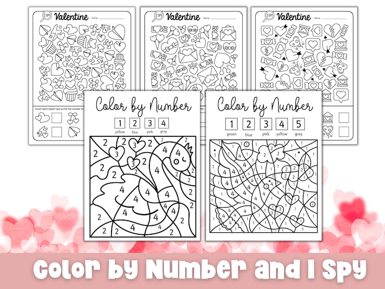 Valentines Day Activity, Valentines Day Coloring, Coloring Activity ...
