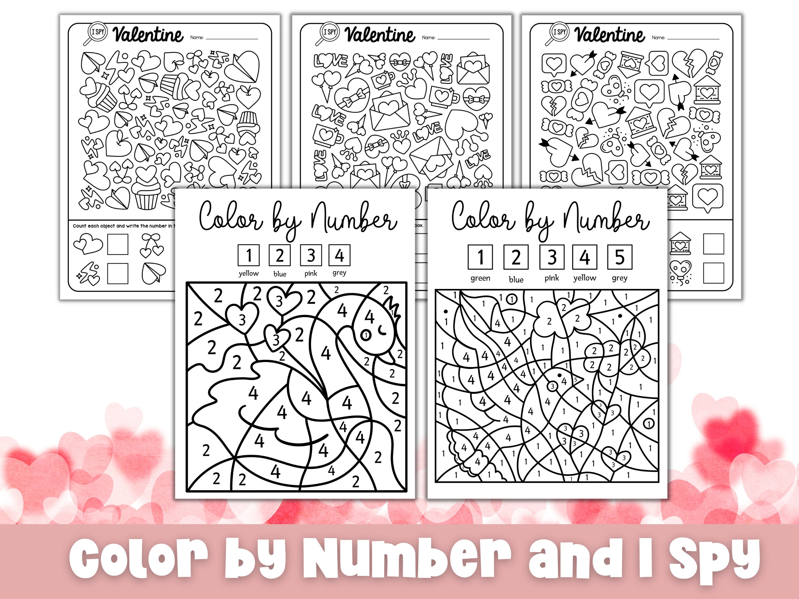 Valentines Day Activity, Valentines Day Coloring, Coloring Activity ...