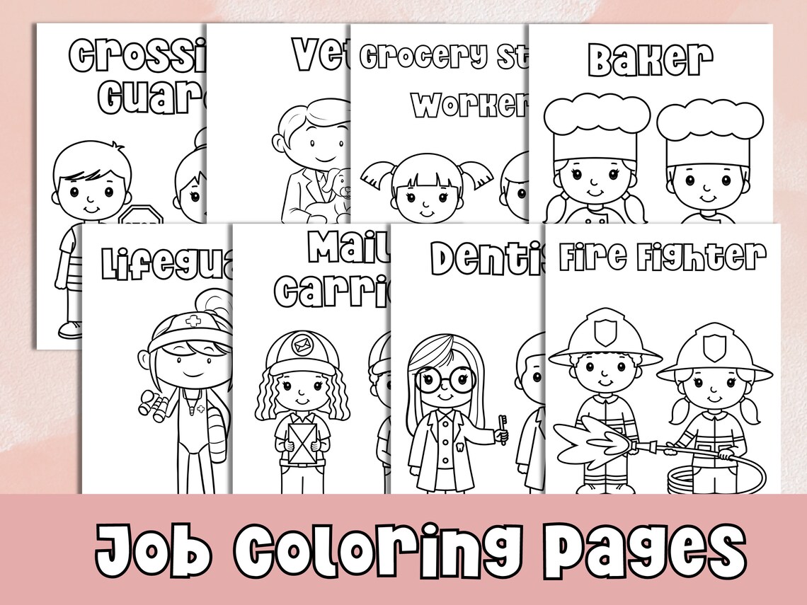 Community Helpers, Jobs, Career Day, Jobs Coloring Pages, Coloring ...
