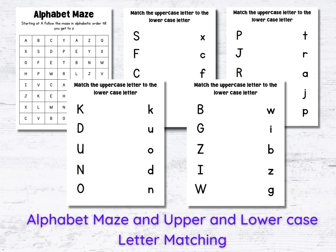 Alphabet Activities, ABC Worksheet, Letters A-Z, Learning Letters ...