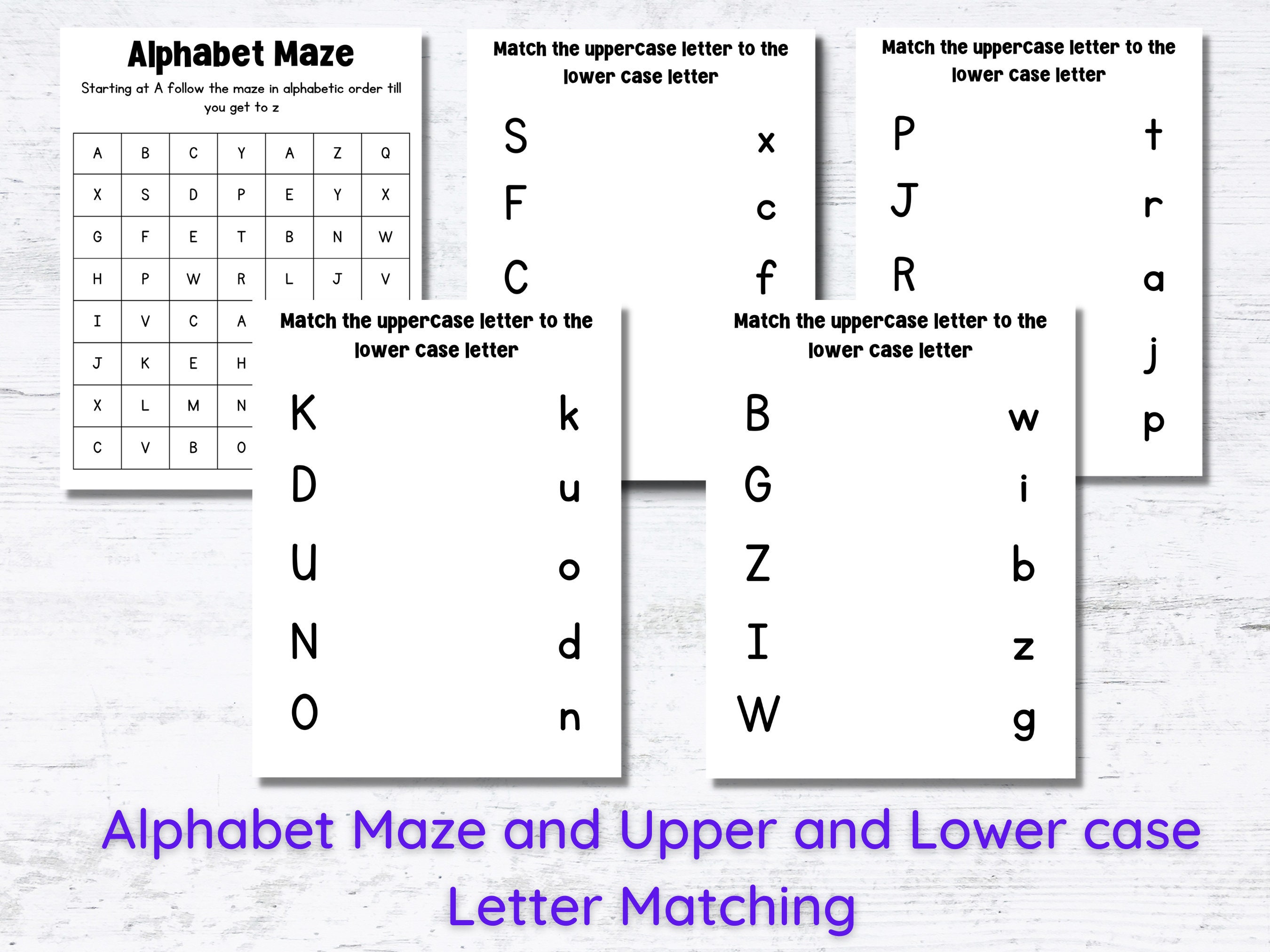 Alphabet Activities, ABC Worksheet, Letters A-Z, Learning Letters ...