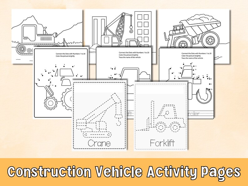 Construction Vehicle Coloring Pages, Coloring Pages for Kids ...