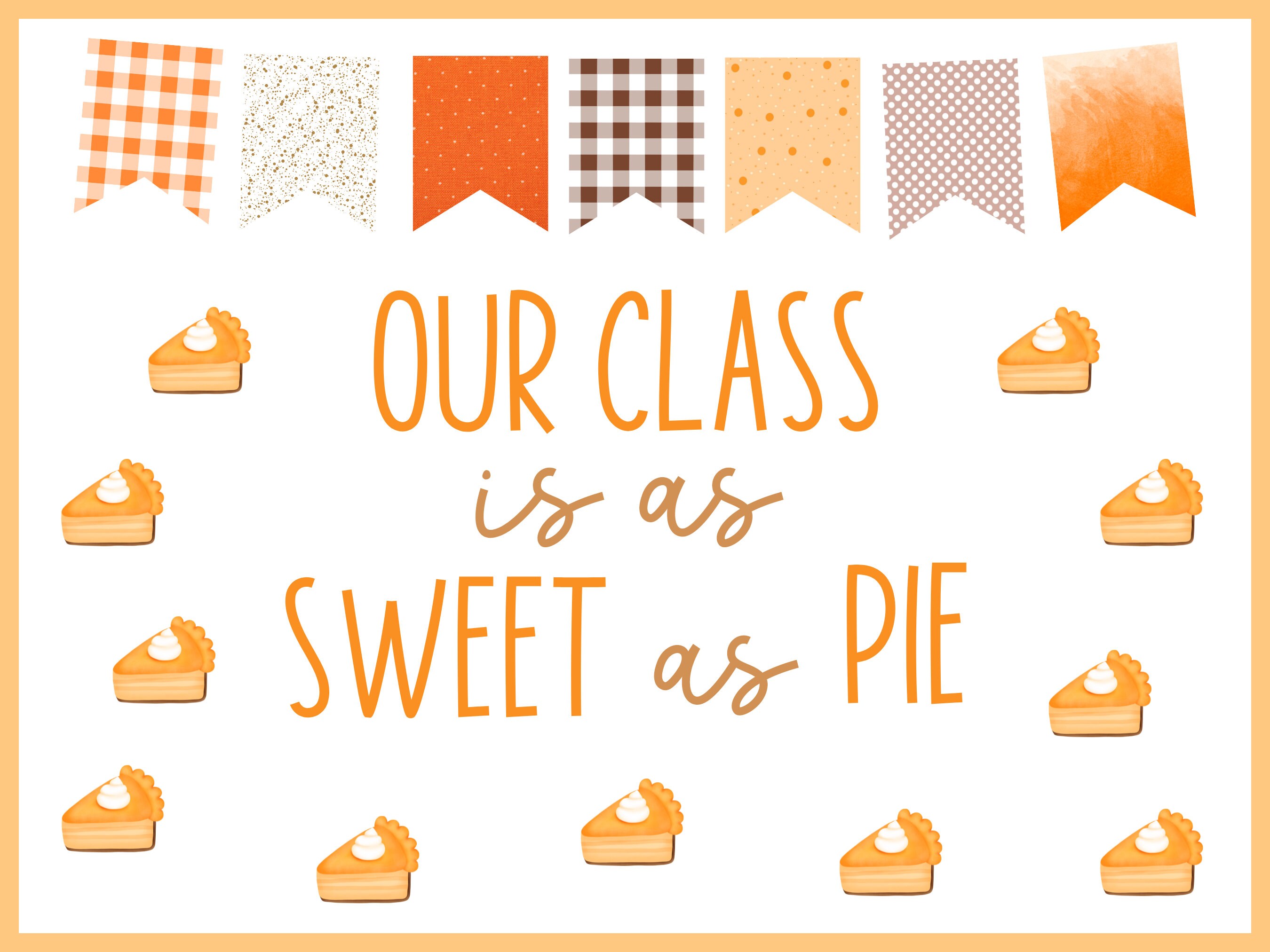 Thanksgiving Bulletin Board, Classroom Bulletin Board, Digital Download ...