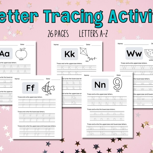 26 Printable Alphabet Coloring Pages, Coloring Page, Preschool ...