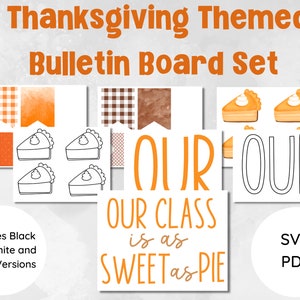 Thanksgiving Bulletin Board, Classroom Bulletin Board, Digital Download ...
