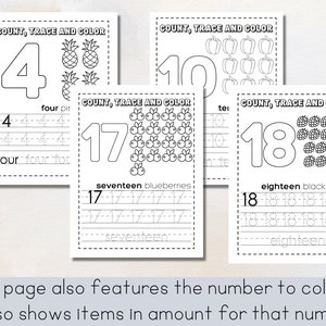 Count 1-20, Number Tracing, Number Recognition, 1-10, Preschool ...