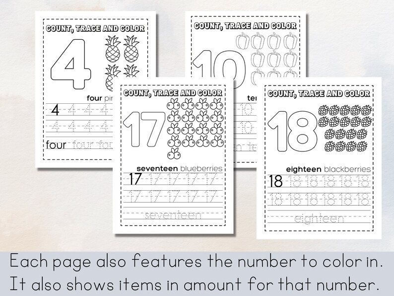 Count 1-20, Number Tracing, Number Recognition, 1-10, Preschool ...
