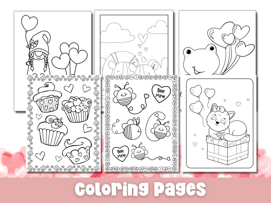Valentines Day Activity, Valentines Day Coloring, Coloring Activity ...