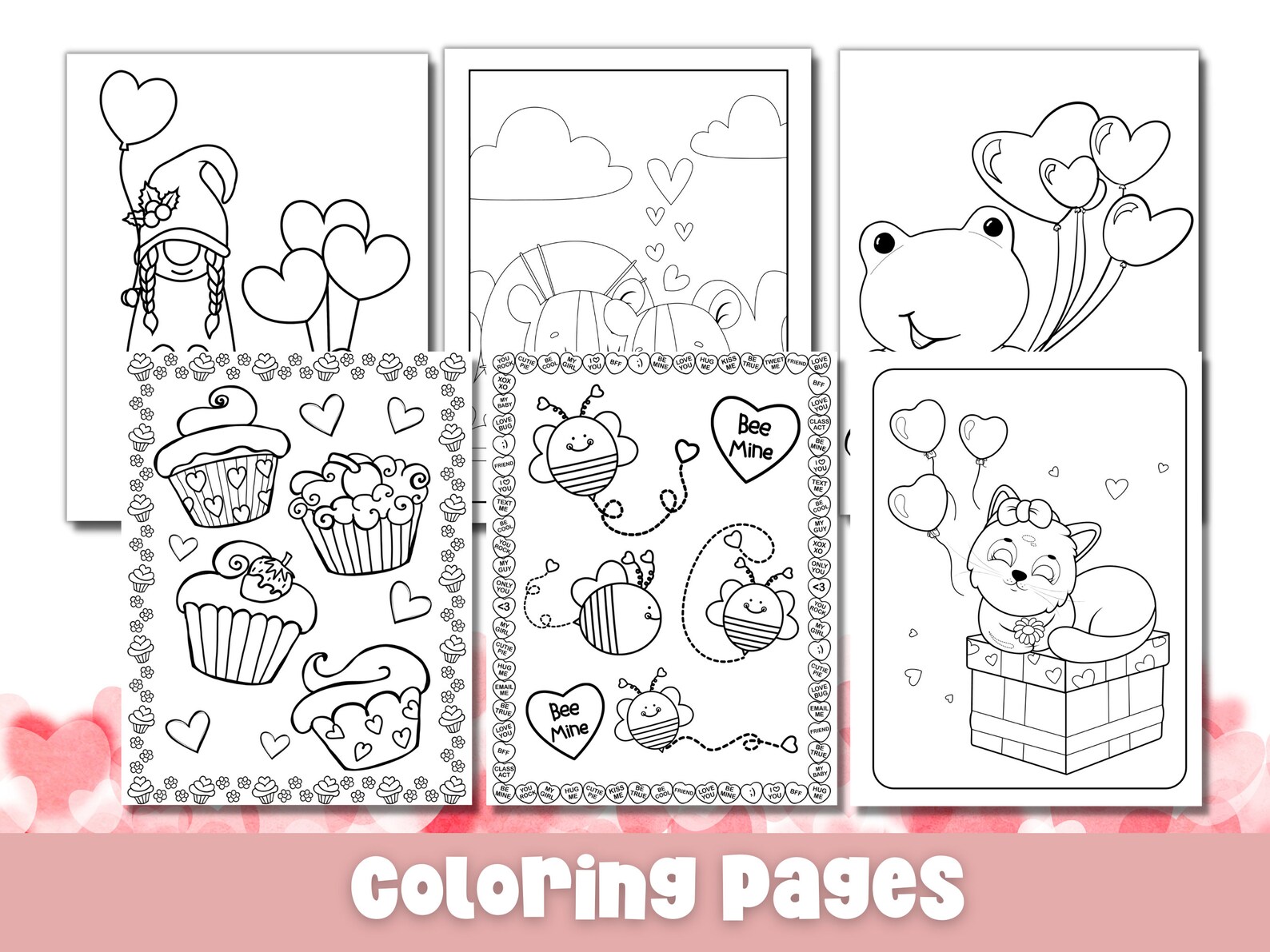 Valentines Day Activity, Valentines Day Coloring, Coloring Activity ...